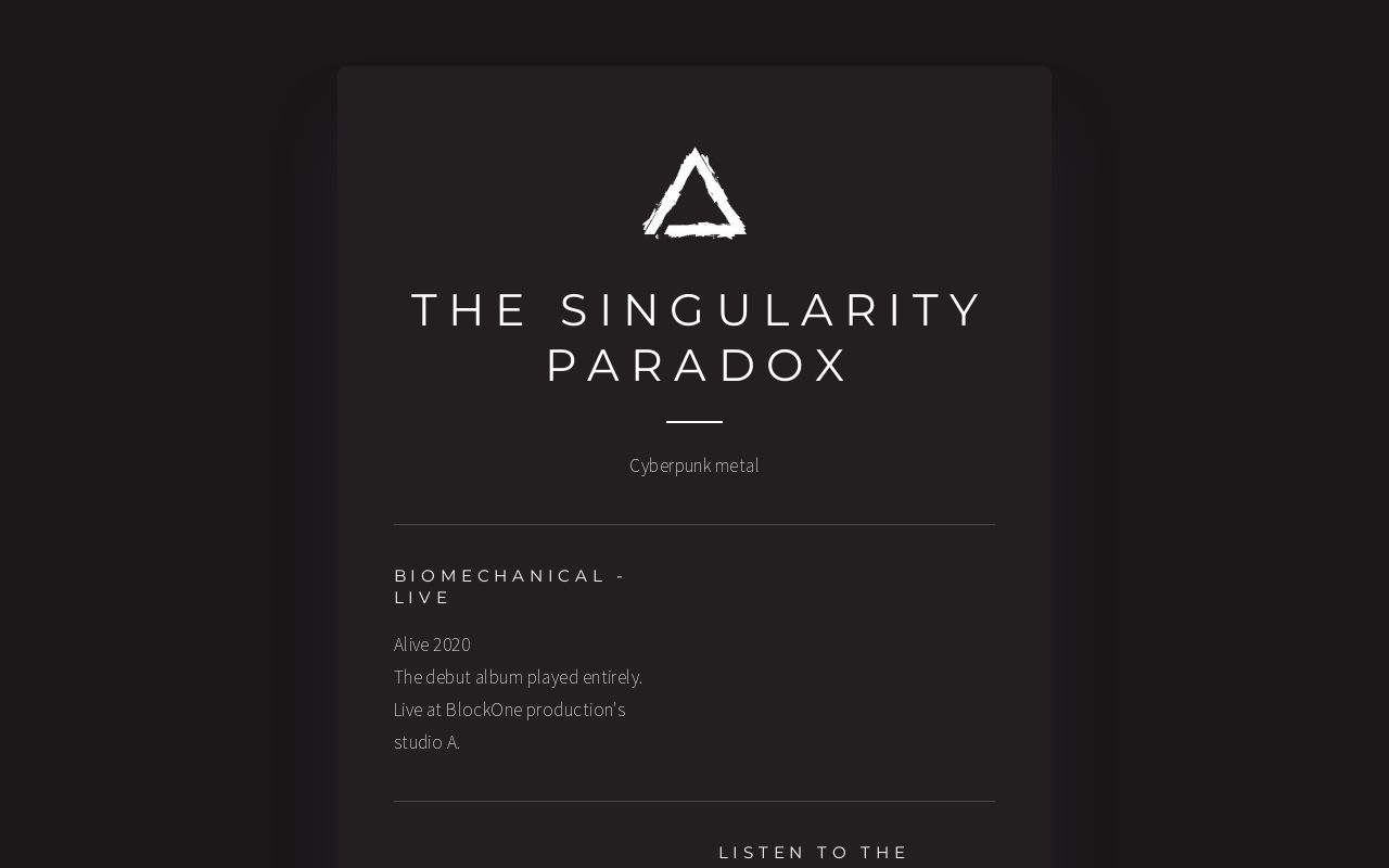 The Singularity Paradox